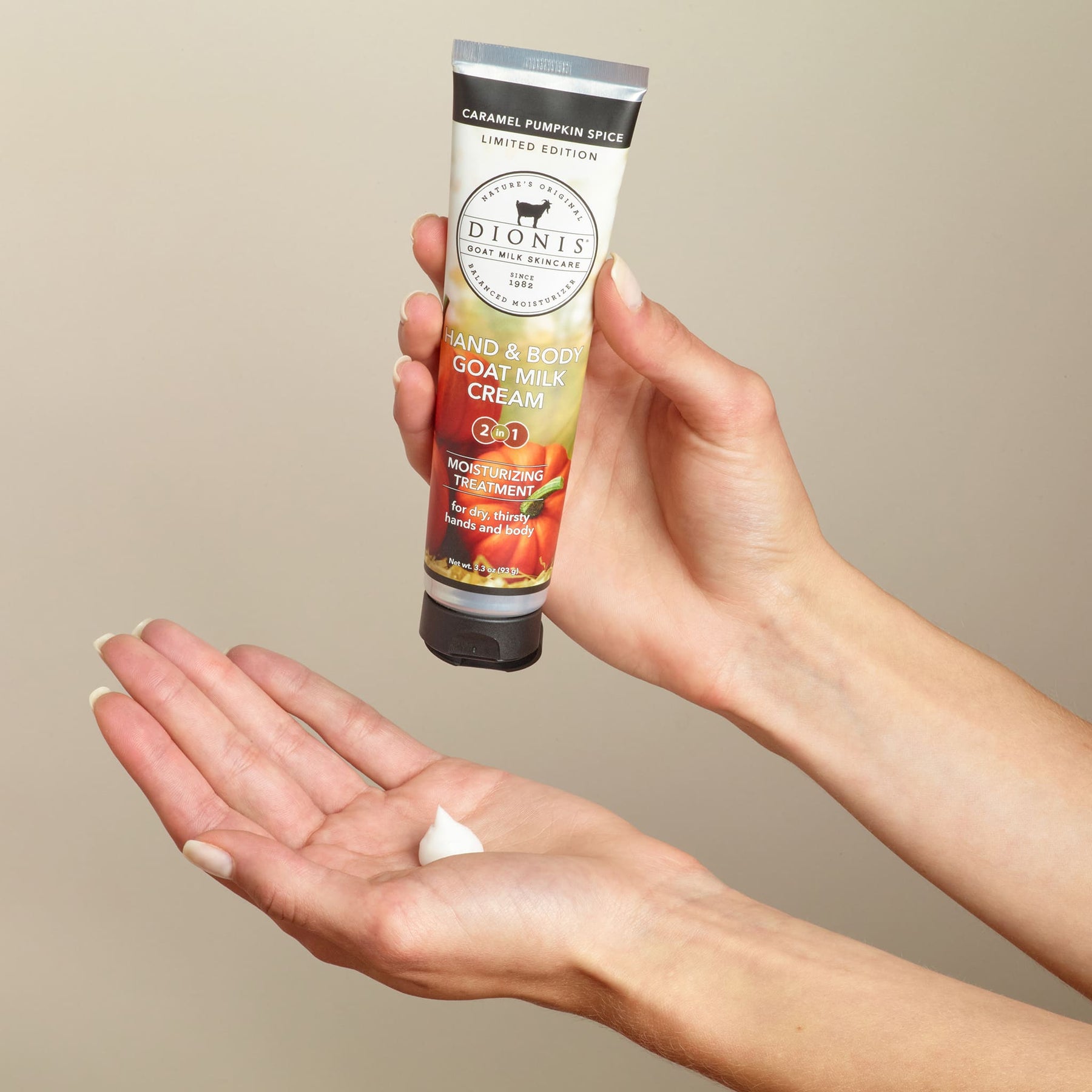 Caramel Pumpkin Spice Hand & Body Goat Milk Cream • Dionis Goat Milk ...