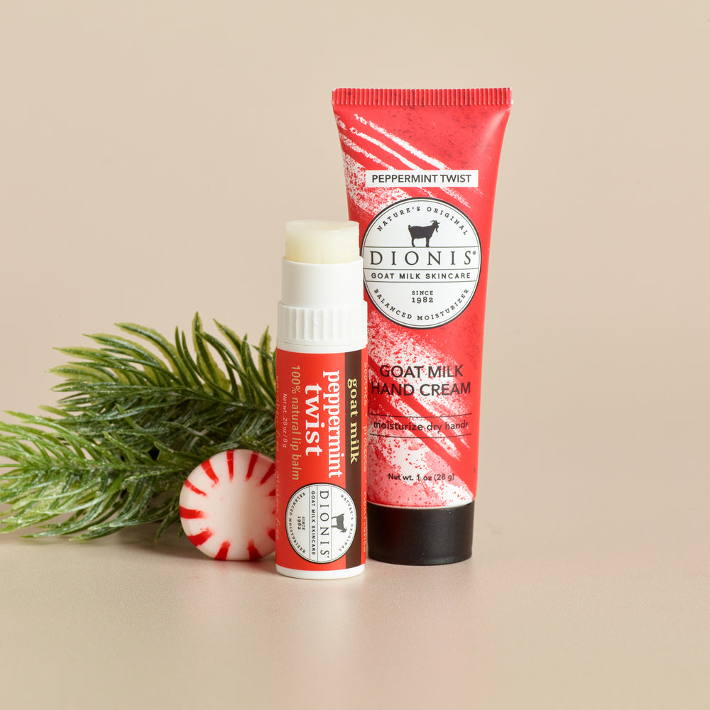 Peppermint Twist Lip & Hand Set • Dionis Goat Milk Skincare