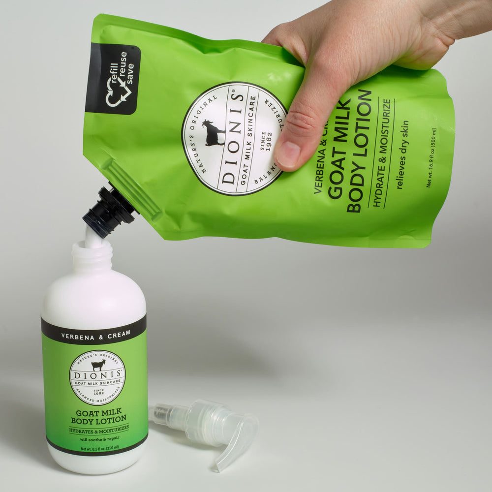 Lemon Verbena & Cream Goat Milk Body Lotion Refill Pouch • Default ...
