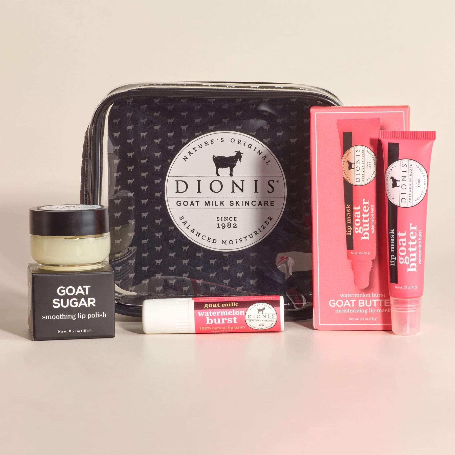 Watermelon Burst 3 Piece Lip Kit • Dionis Goat Milk Skincare